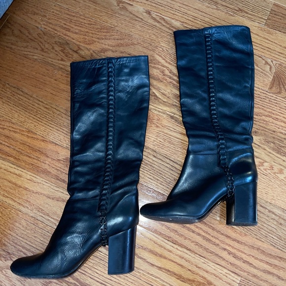 VC Signature | Shoes | Vc Signature Knee High Leather Boots 95 | Poshmark